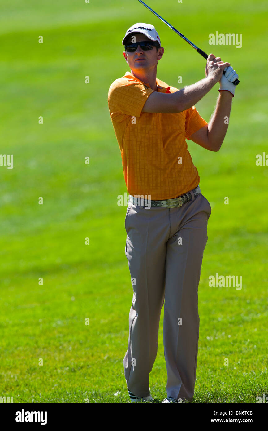 Justin Rose (ENG) competing at the 2010 AT&T National Stock Photo - Alamy