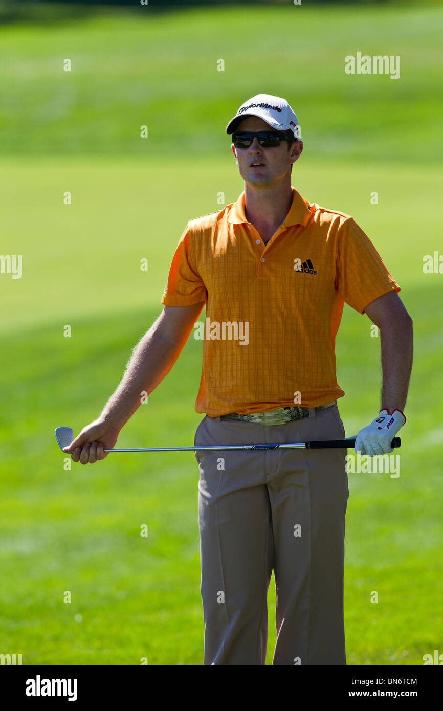 Justin Rose (ENG) competing at the 2010 AT&T National Stock Photo - Alamy