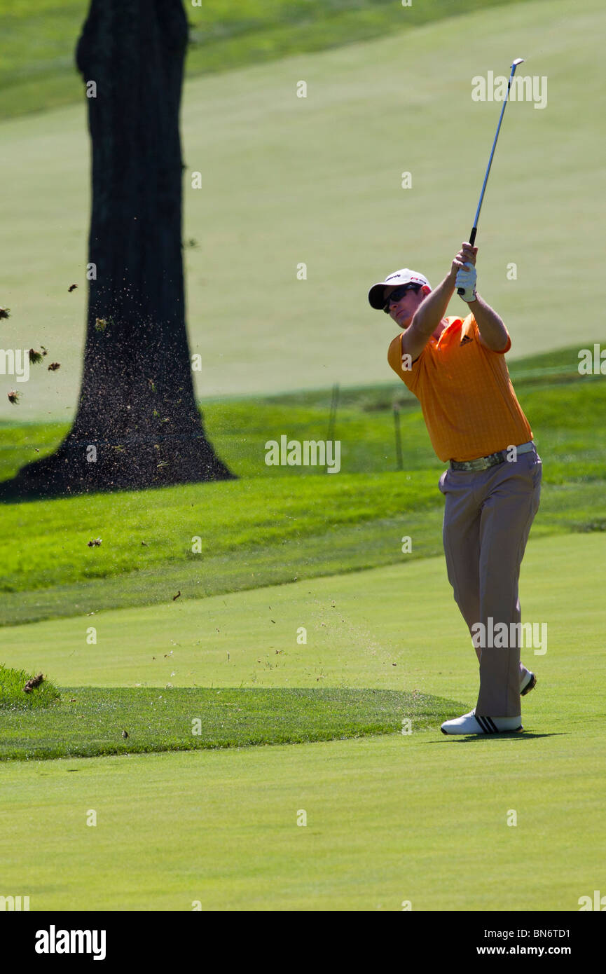 Justin Rose (ENG) competing at the 2010 AT&T National Stock Photo - Alamy