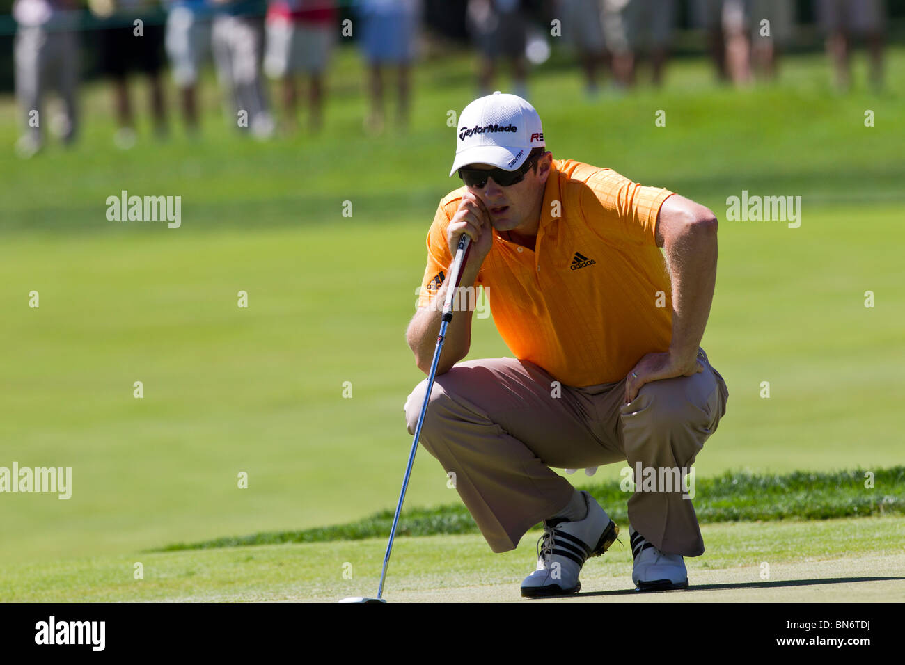 Justin Rose (ENG) competing at the 2010 AT&T National Stock Photo - Alamy