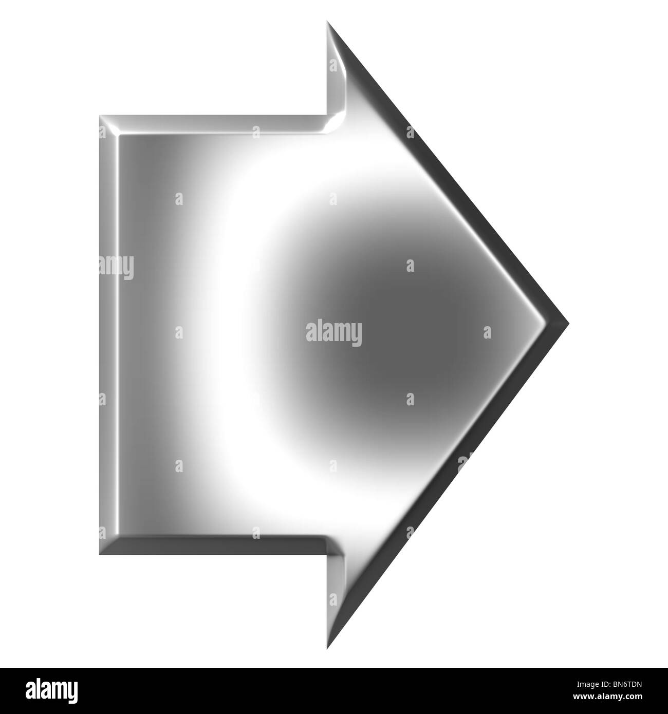 3d silver arrow Stock Photo - Alamy