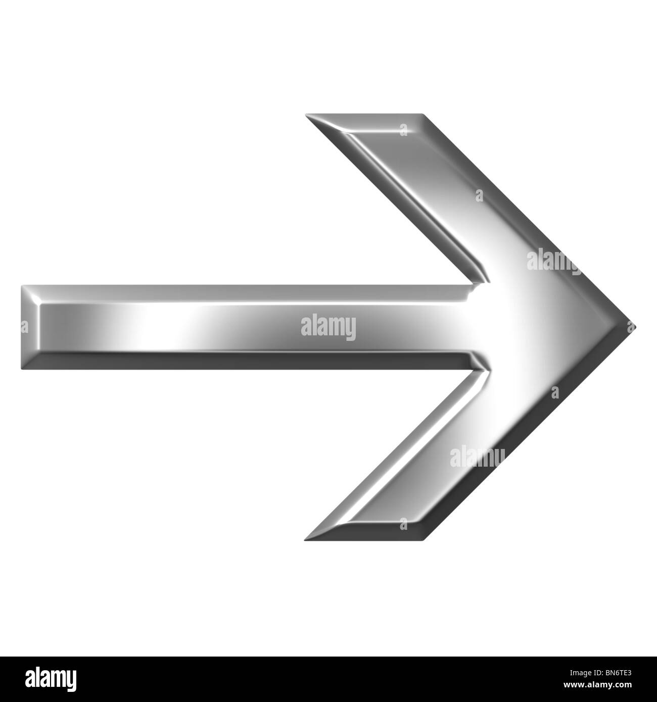 3d silver arrow Stock Photo - Alamy