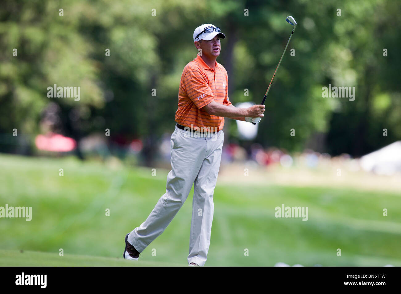 Davis Love III competing at the 2010 AT&T National Stock Photo - Alamy