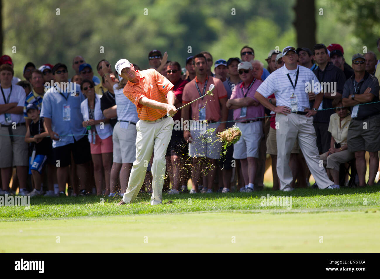 Davis Love III competing at the 2010 AT&T National Stock Photo - Alamy