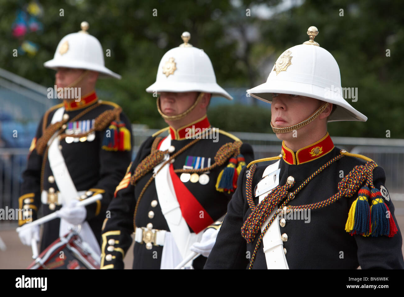 the band of HM Royal Marines Scotland at Armed Forces Day 2010 in ...