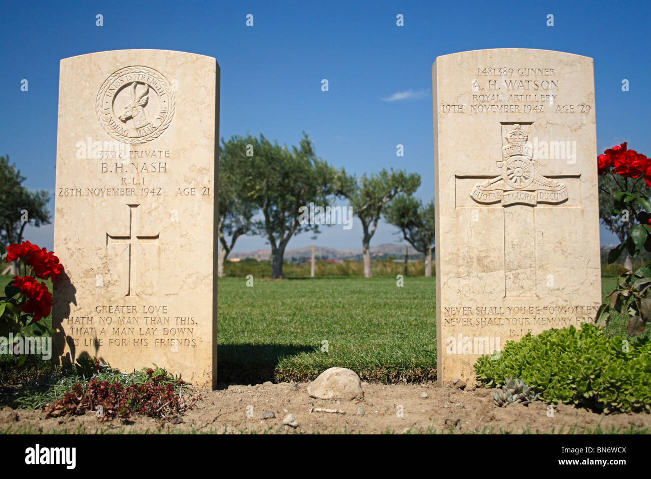 Catania War Cemetery, Sicily, Italy, Europe Stock Photo - Alamy