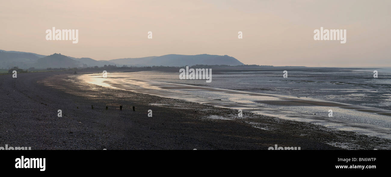 blue anchor bay holiday resort somerset coast uk Stock Photo - Alamy