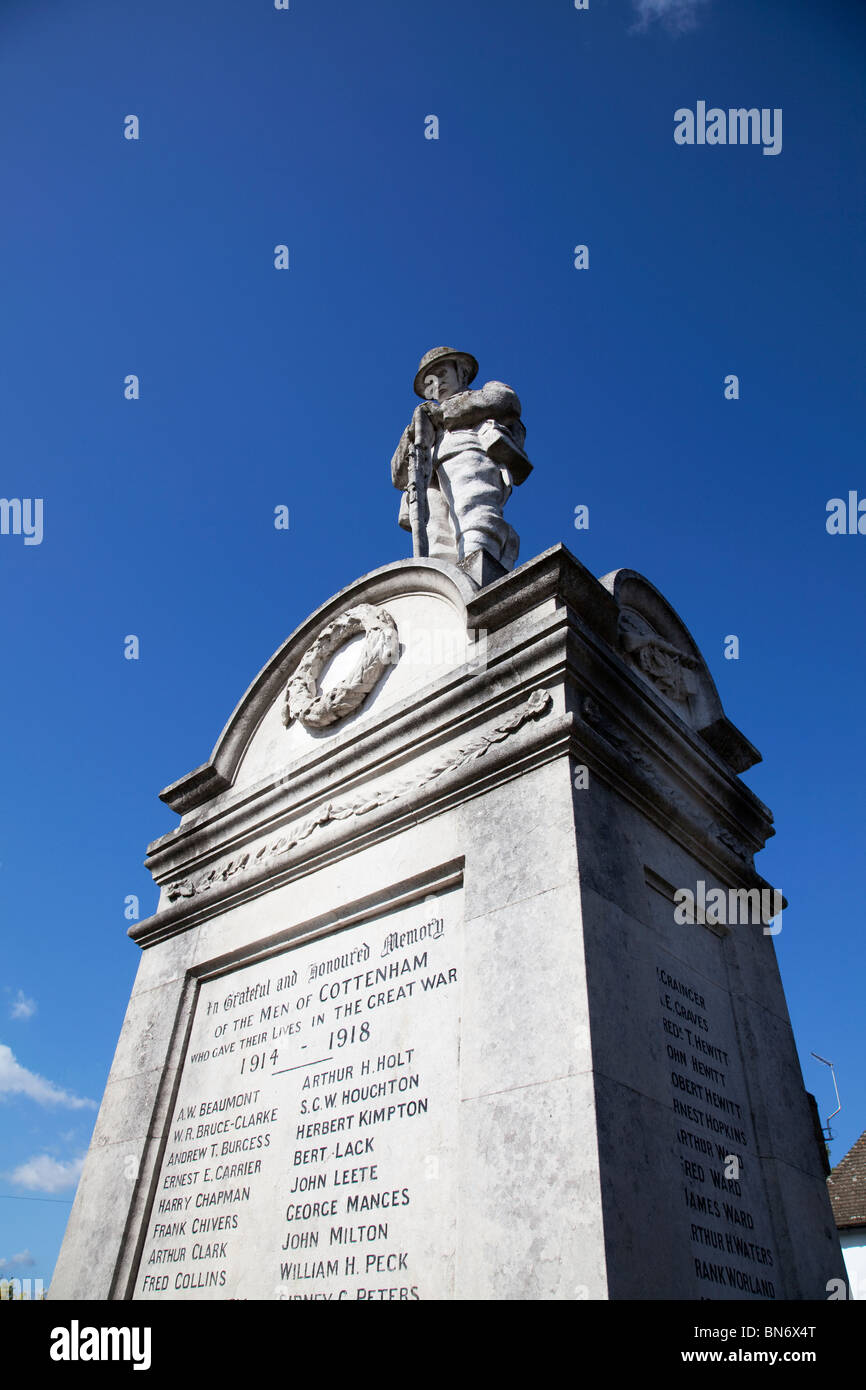 war memorial Cottenham Stock Photo - Alamy