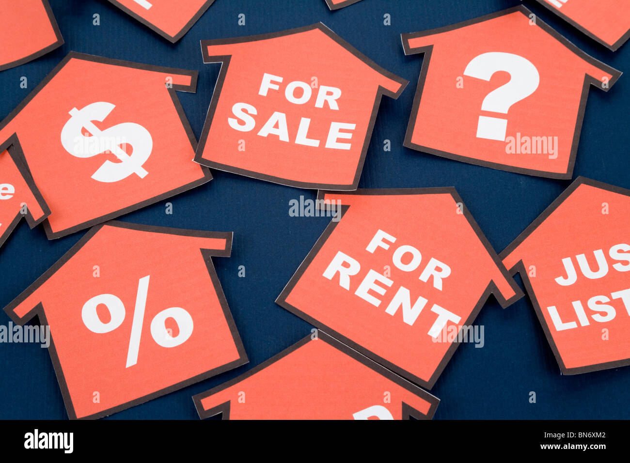 red home sign, Real Estate business Concept Stock Photo - Alamy