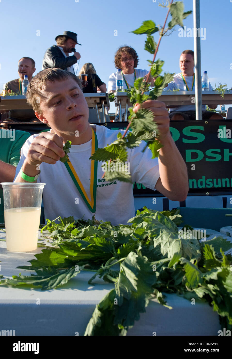 2010 world nettle eating champion Sam Cunningham tucked into a total of ...