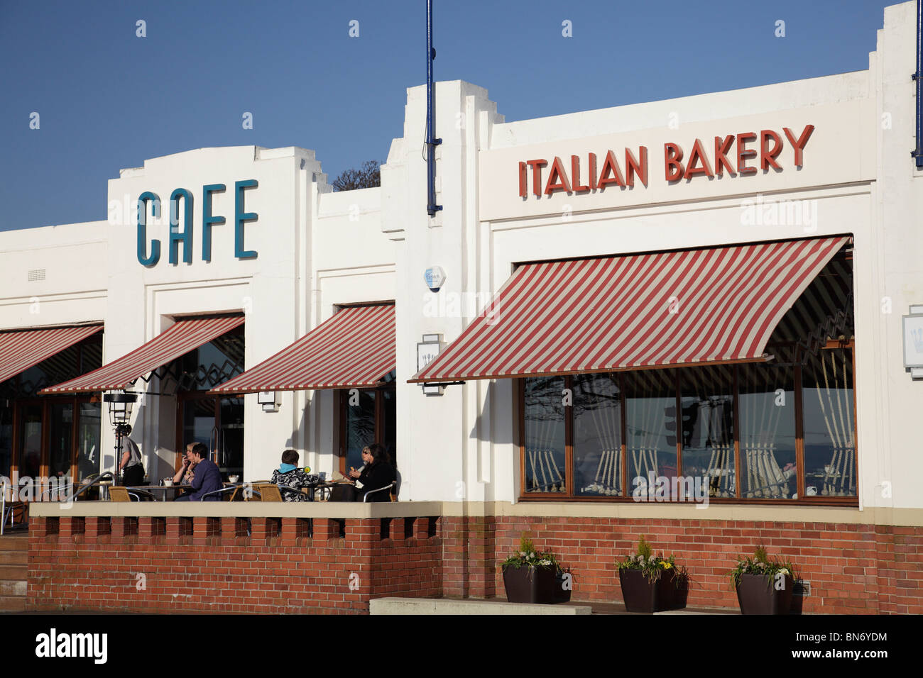 Nardini's Cafe in the seaside town of Largs, North Ayrshire, Scotland ...