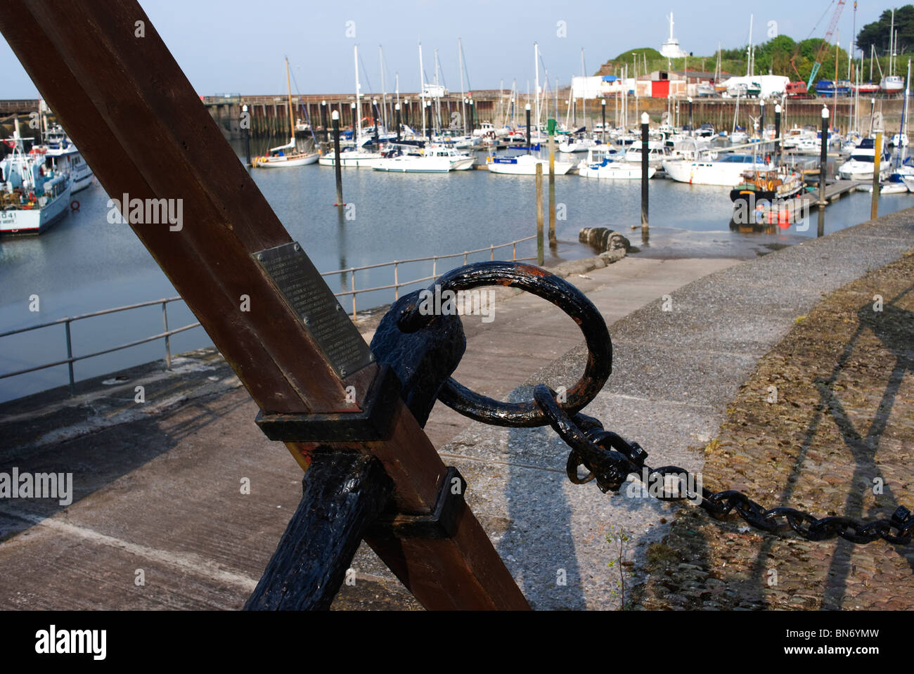 The harbour at watchet somerset england uk Stock Photo - Alamy