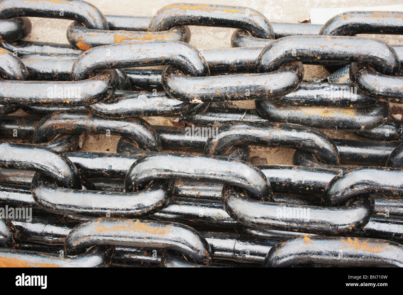 the chains of the chain ferry from studland to sandbanks poole harbour ...