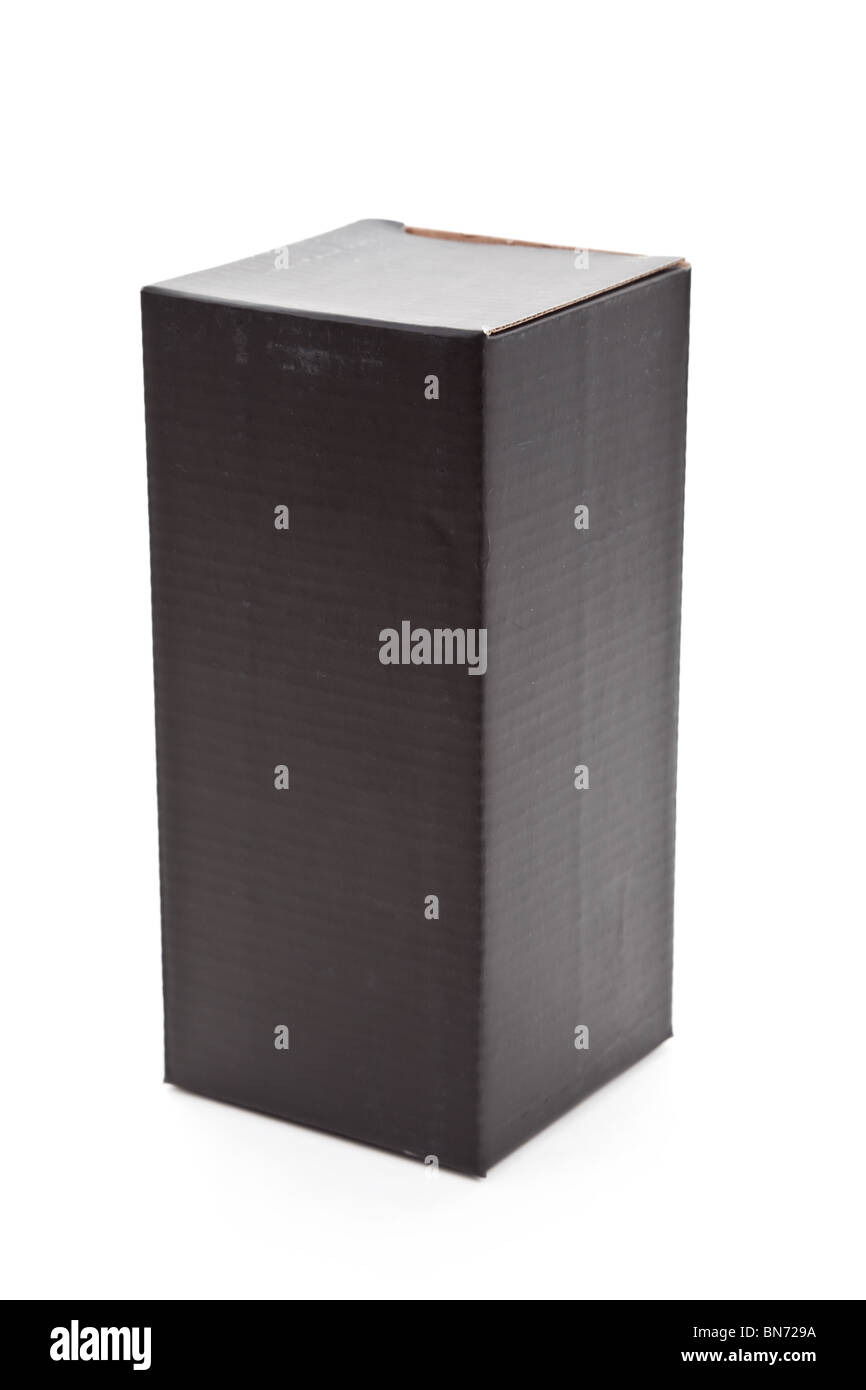 Black and white cardboard box hi-res stock photography and images - Alamy