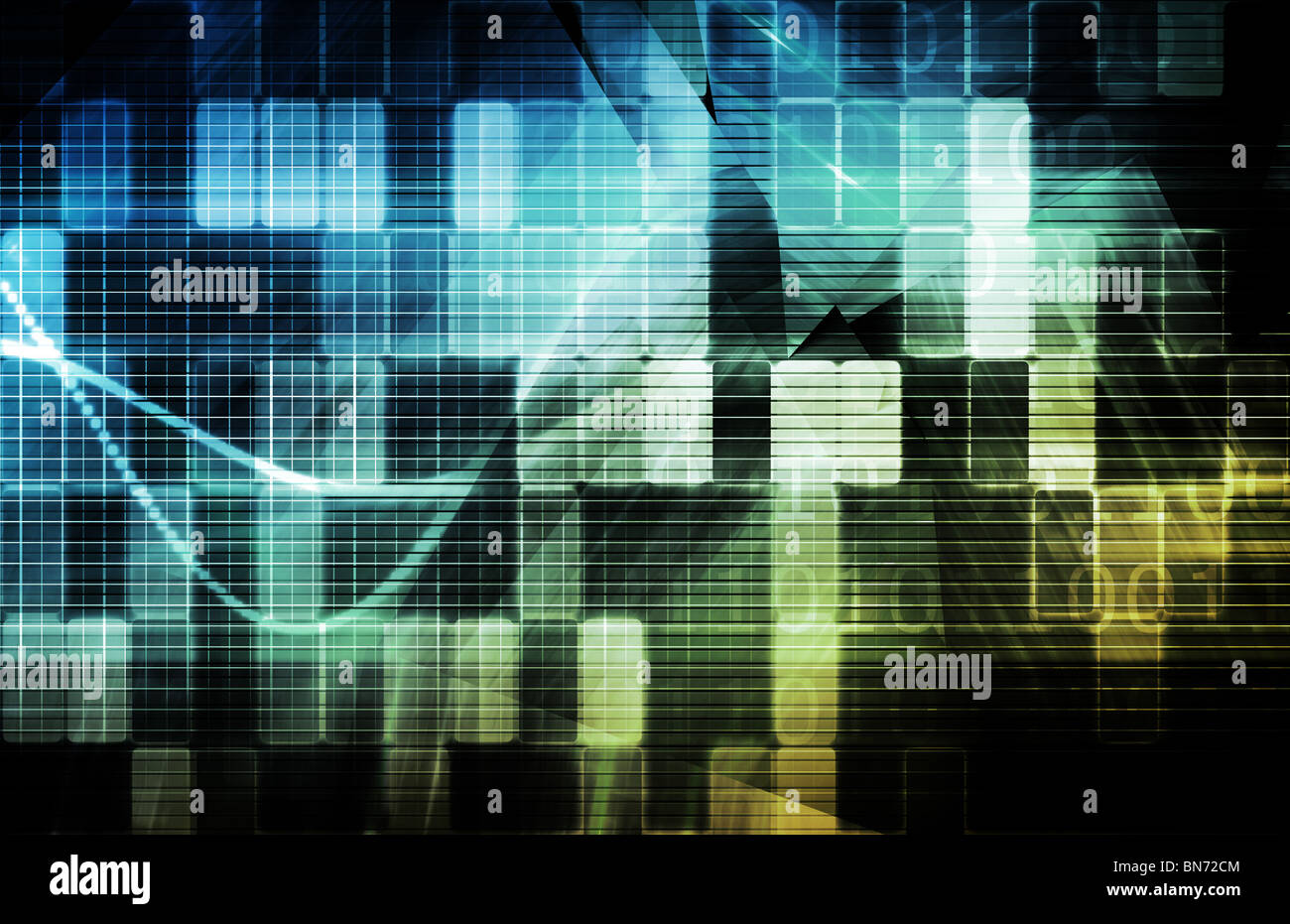 Internet Abstract as a Tech Art Background Stock Photo - Alamy