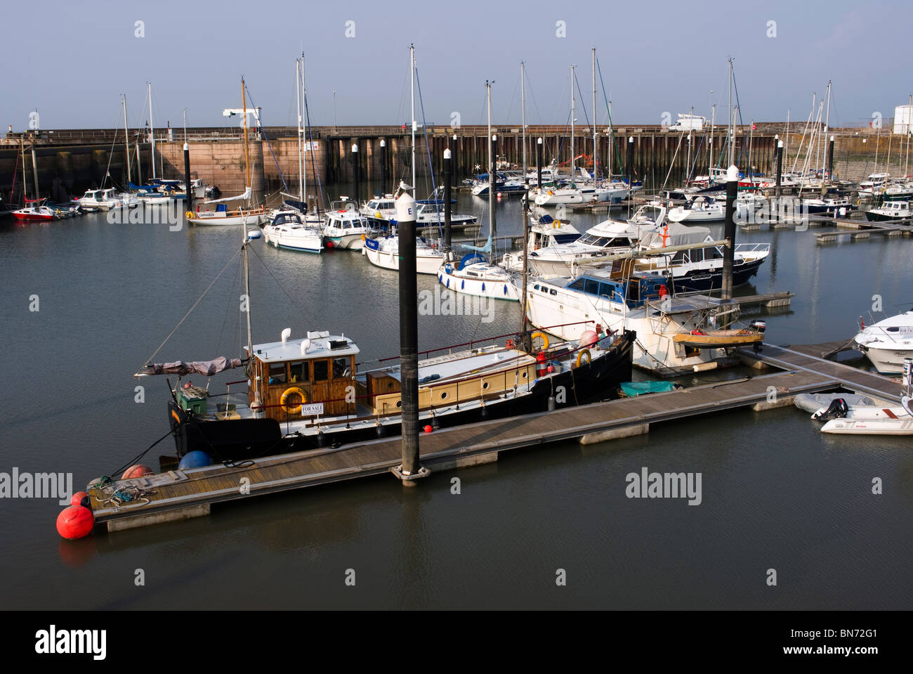 The harbour at watchet somerset england uk Stock Photo - Alamy