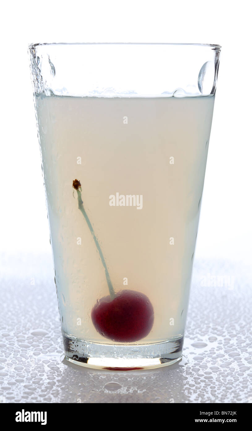Cherry juice cocktail refreshment Stock Photo - Alamy
