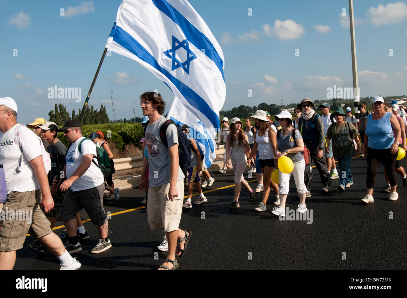 Gilad Shalit protest March commemorating four years of captivity Stock ...