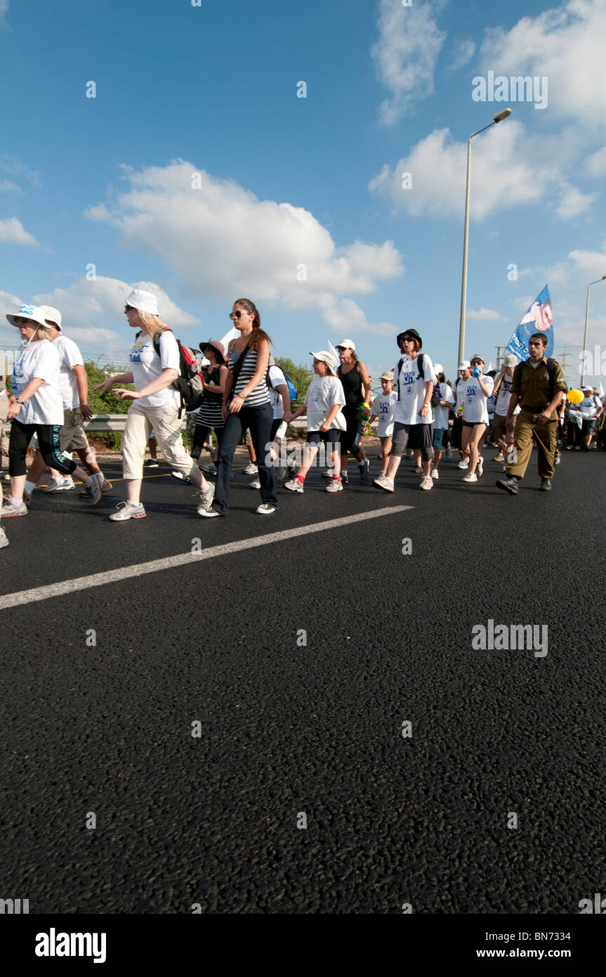 Gilad Shalit protest March commemorating four years of captivity Stock ...