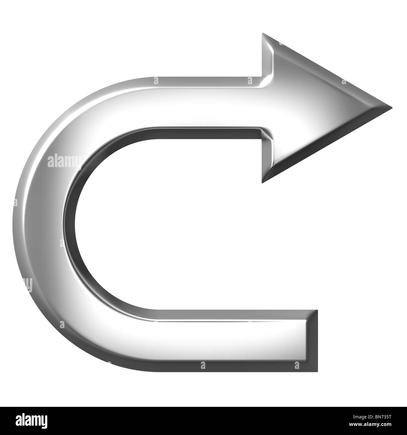 3d silver arrow Stock Photo - Alamy