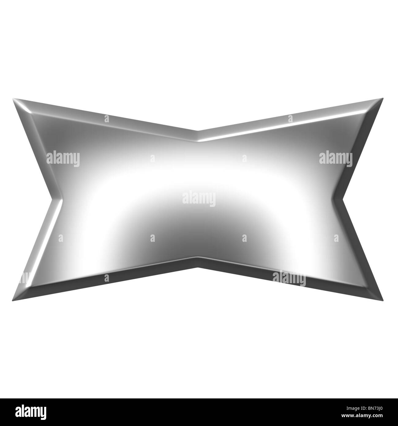 3d silver banner Stock Photo - Alamy