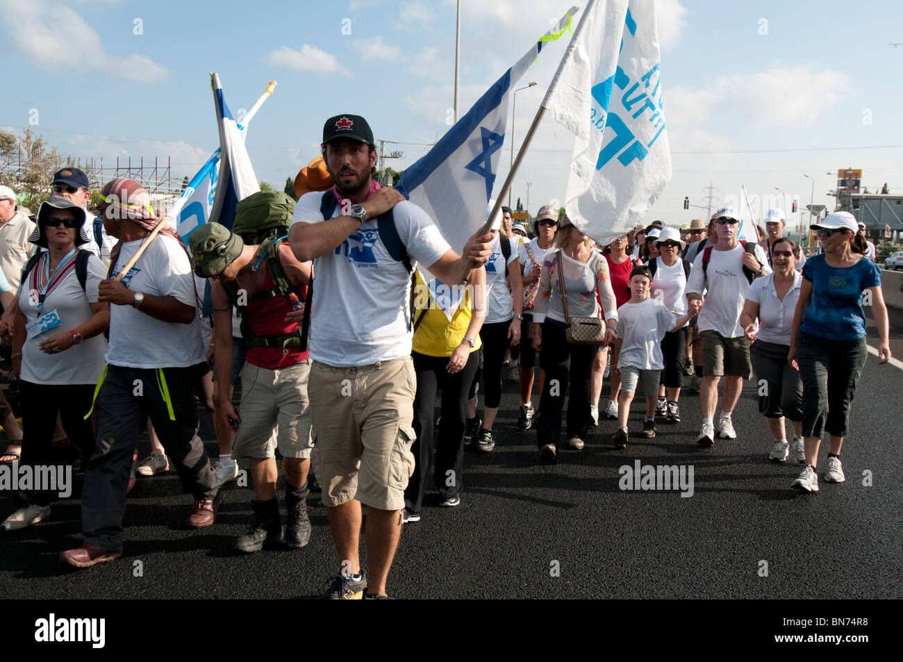 Gilad Shalit protest March commemorating four years of captivity Stock ...