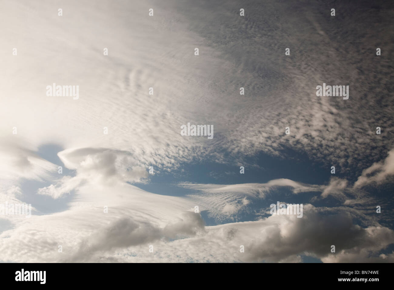 High level cloud patterns above Ambleside, UK Stock Photo - Alamy