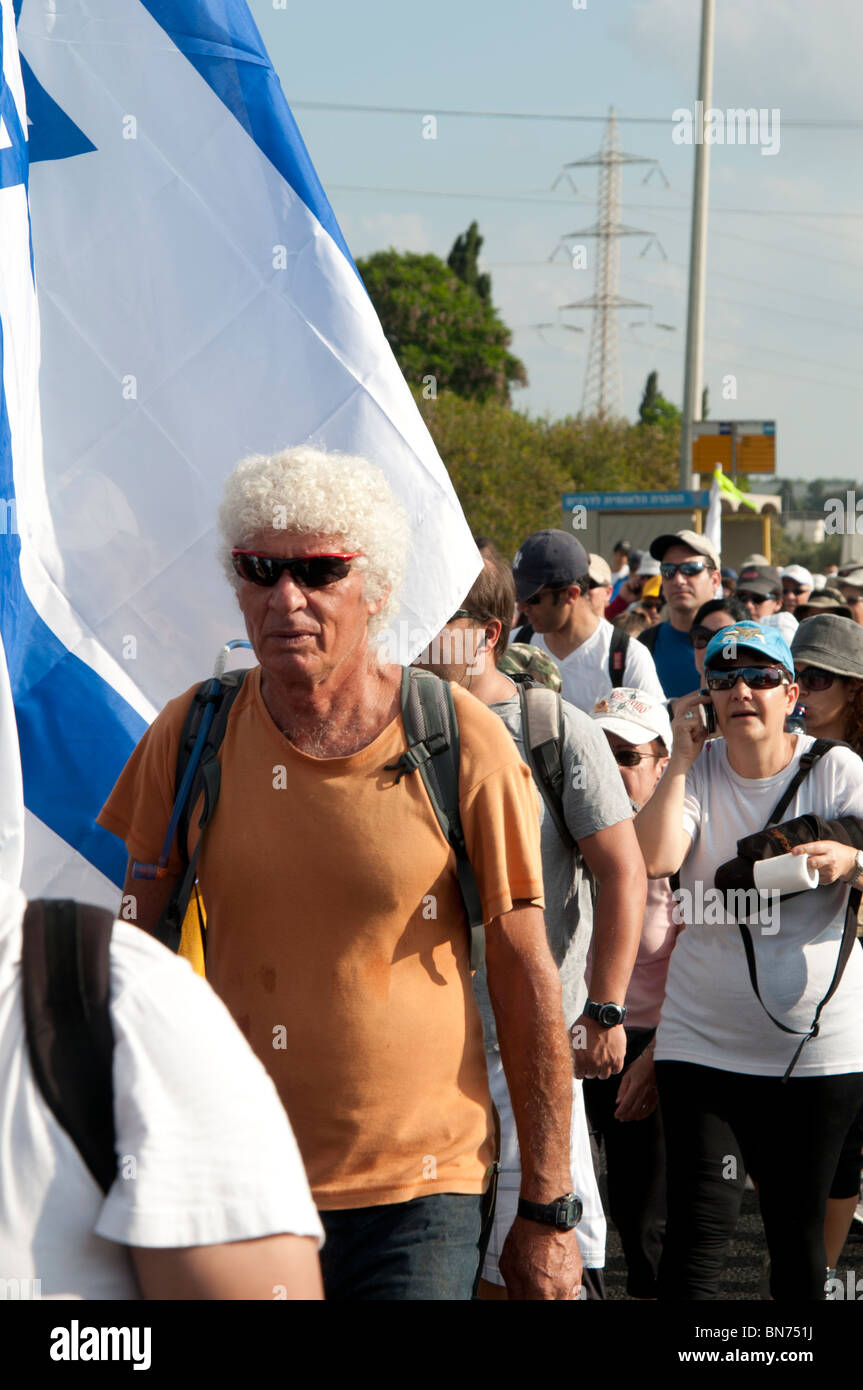Gilad Shalit protest March commemorating four years of captivity Stock ...