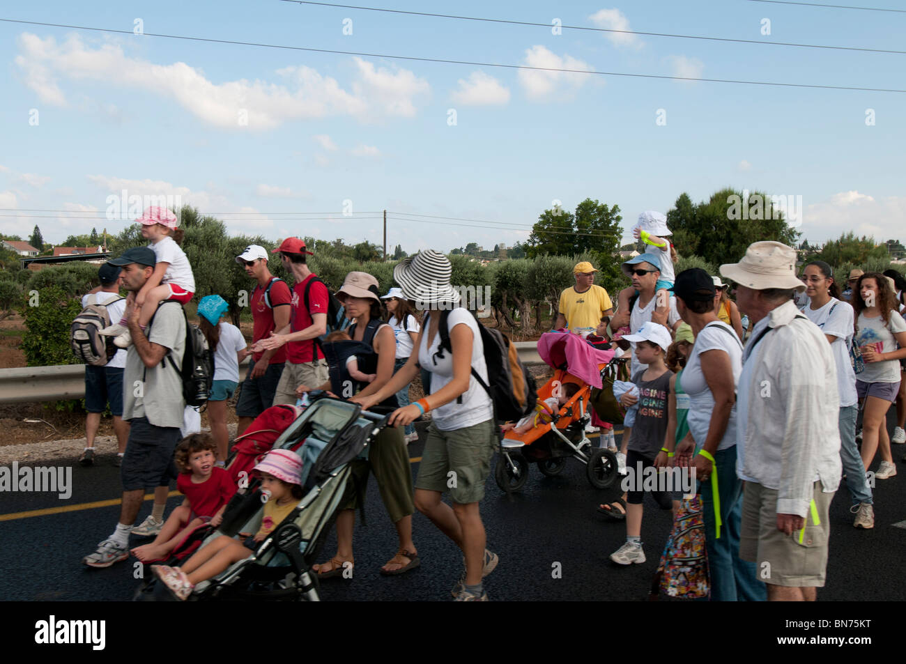 Gilad Shalit protest March commemorating four years of captivity Stock ...