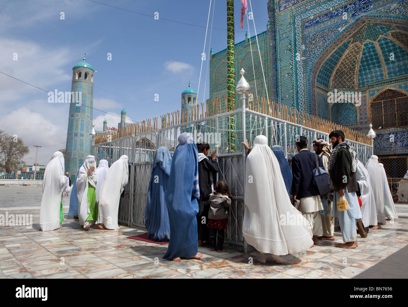 Hazrat ali mosque in Mazar-i-sharif (afghanistan) where Ali is believed ...