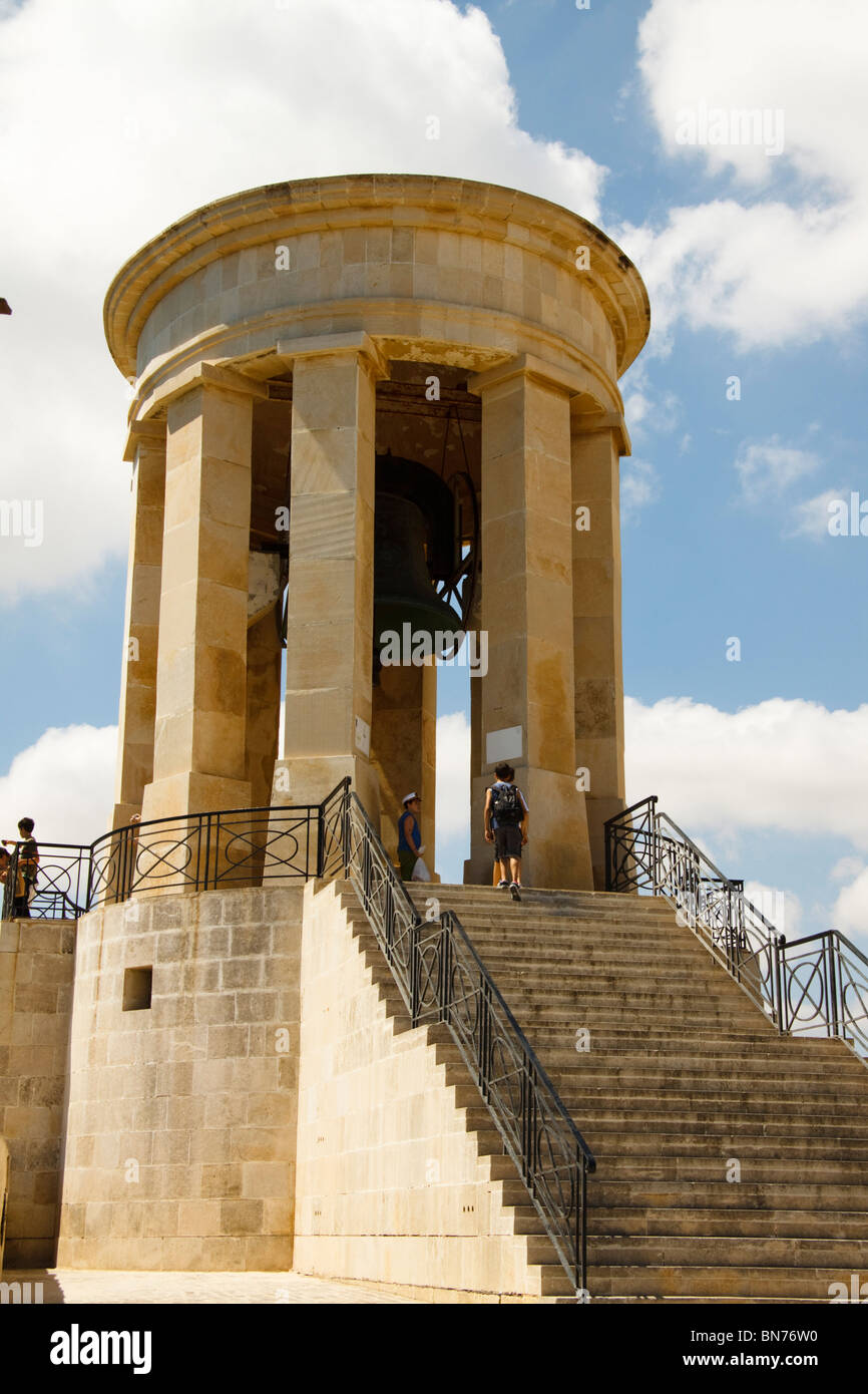 Siege Bell Monument, Valletta, Malta Stock Photo - Alamy
