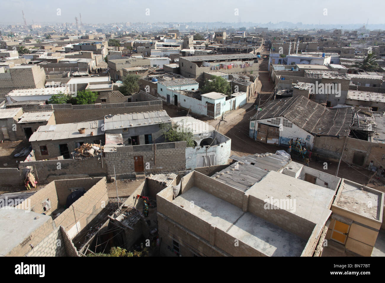 'Musquito colony' is a slum area in Karachi, Pakistan Stock Photo - Alamy
