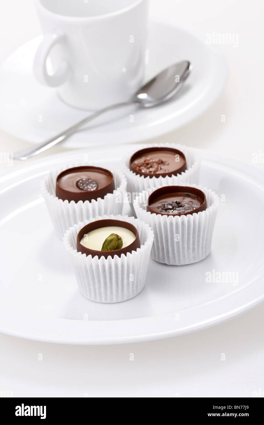 Swiss chocolate praline sweets hi-res stock photography and images - Alamy