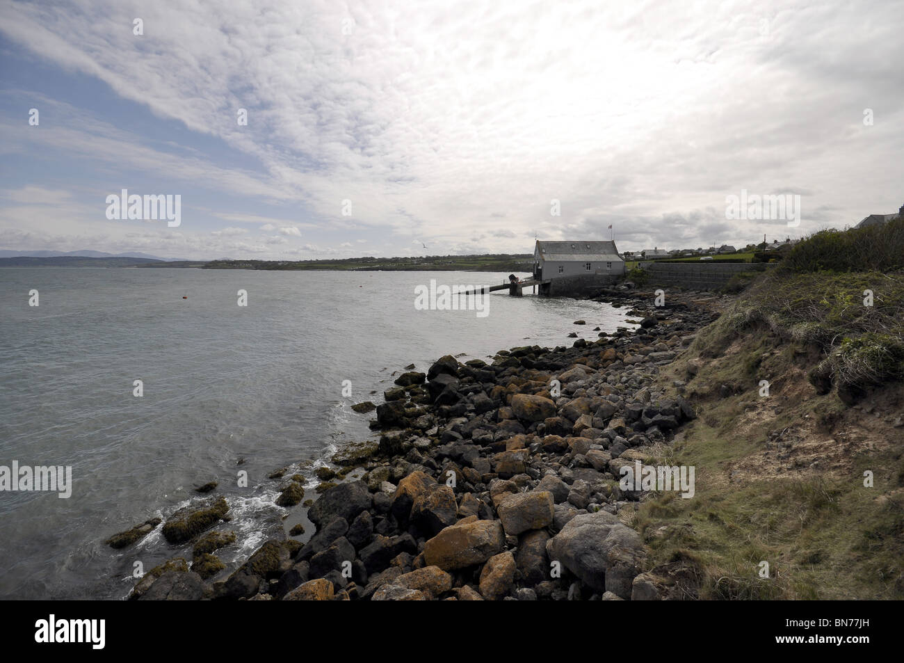 Moelfre Anglesey Lifeboat station Stock Photo - Alamy