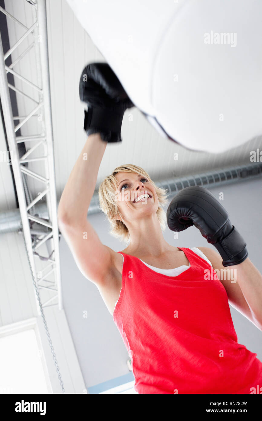 Female boxing fun hi-res stock photography and images - Alamy