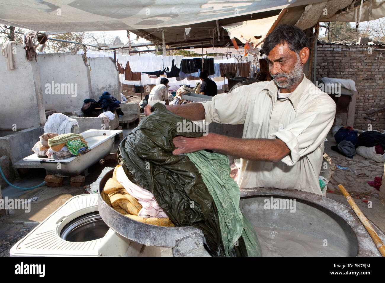 Laundry place in Islamabad Stock Photo - Alamy
