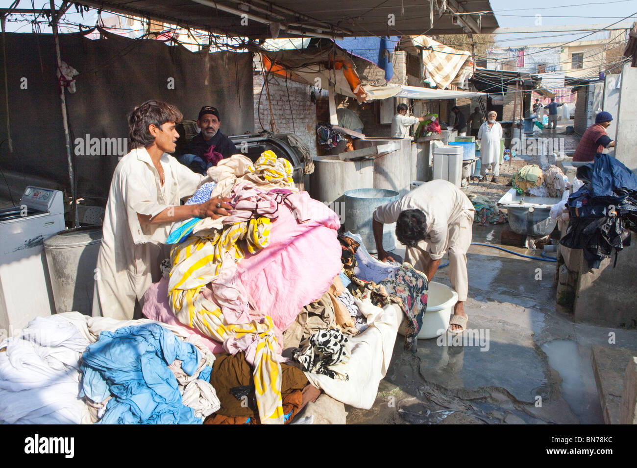 Laundry place in Islamabad Stock Photo - Alamy