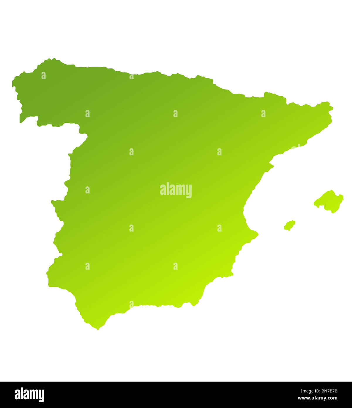 Spain map hi-res stock photography and images - Alamy