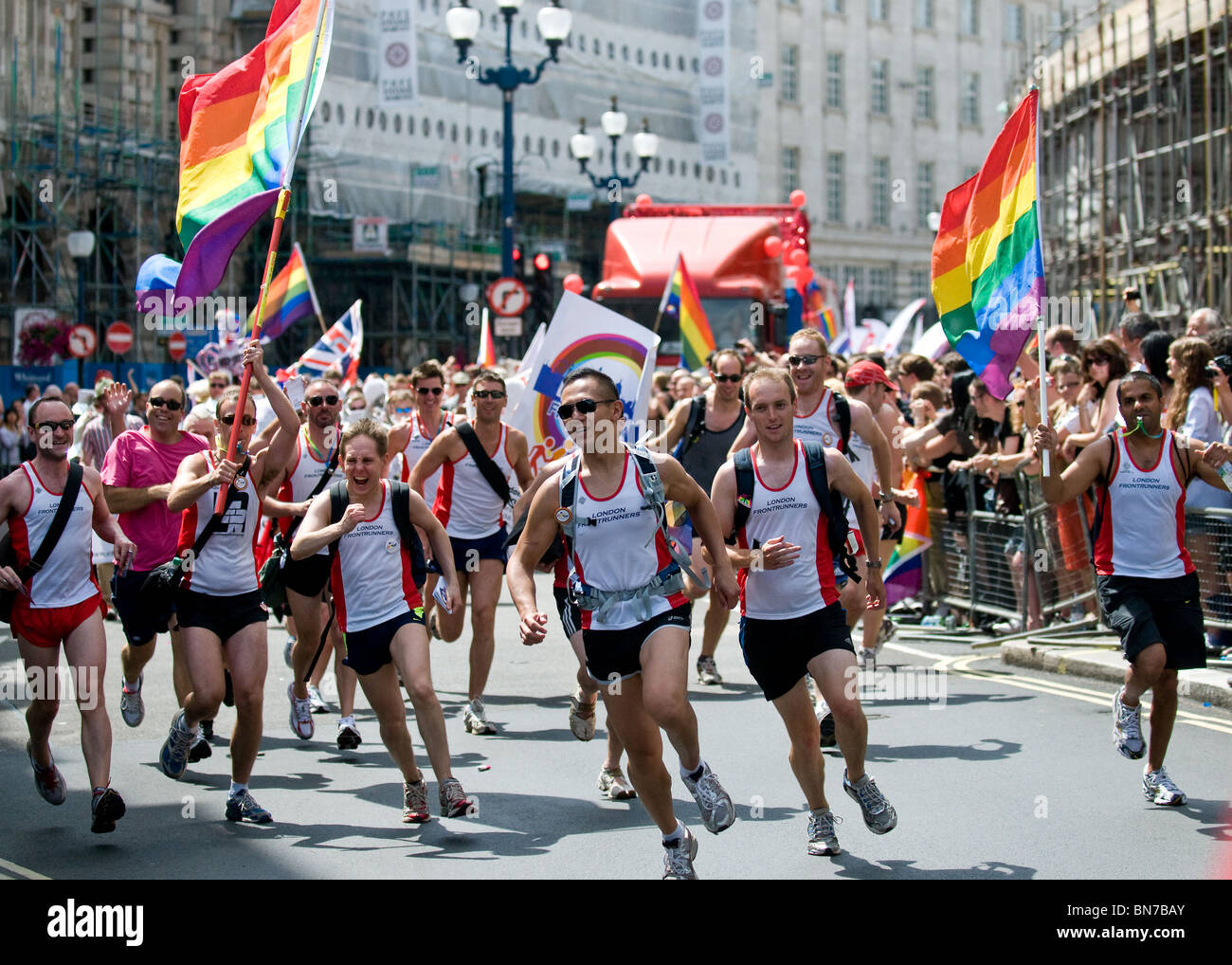 London Frontrunners at the Pride London celebrations Stock Photo - Alamy