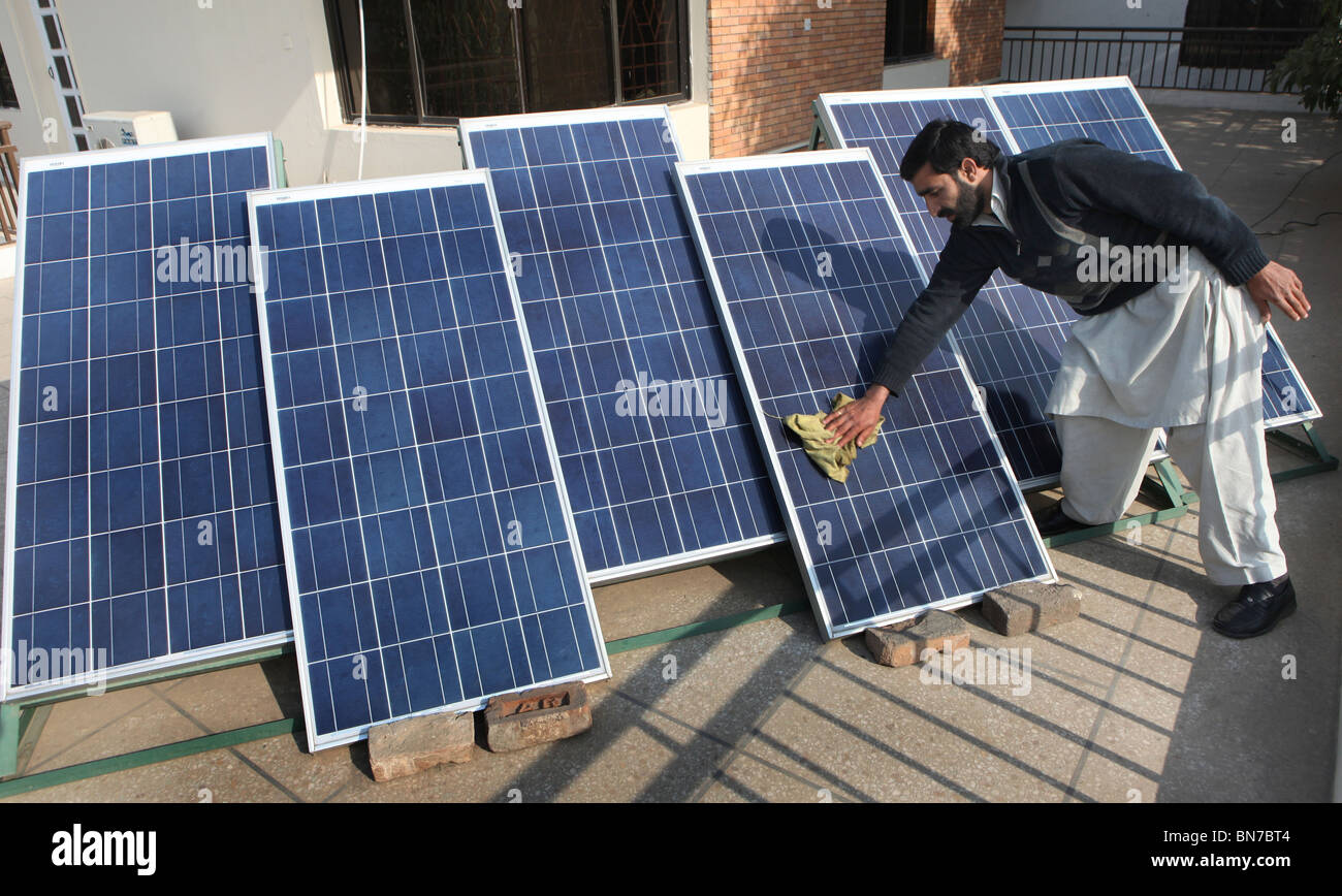Solar salesman in Pakistan Stock Photo - Alamy