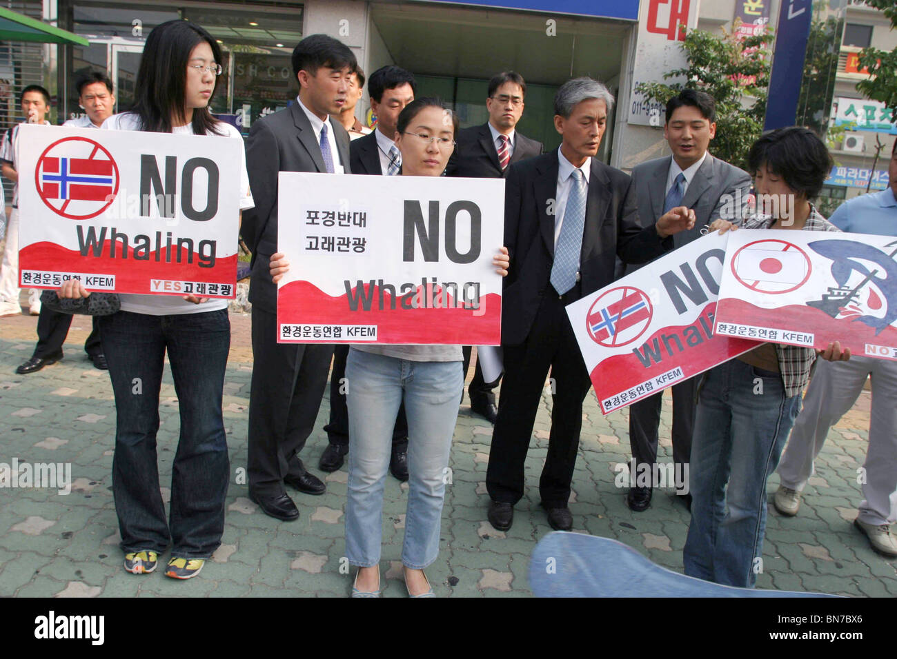 Whaling protest hi-res stock photography and images - Alamy