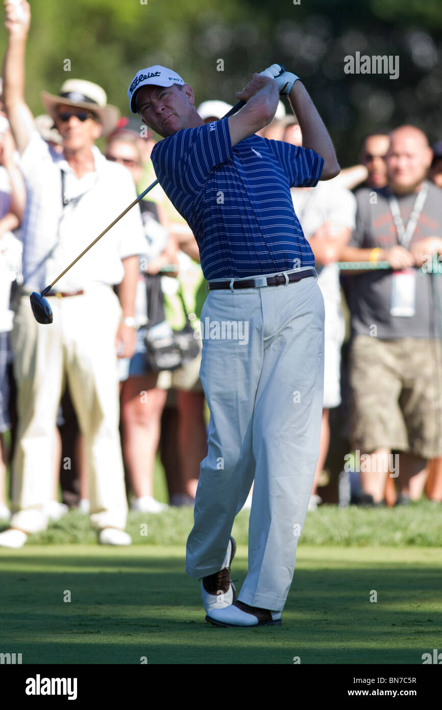 Davis love III competing at the 2010 AT&T National Stock Photo - Alamy