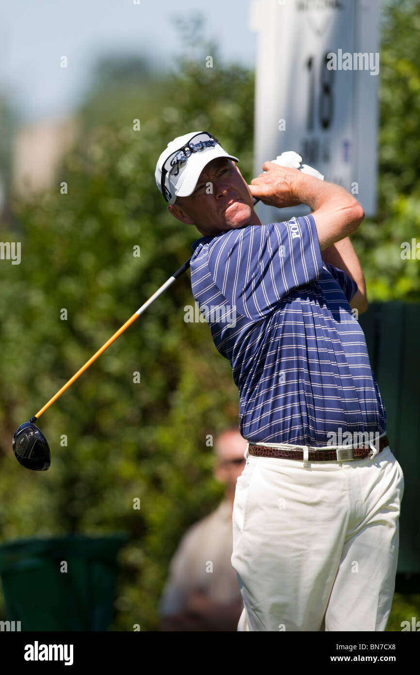 Davis love III competing at the 2010 AT&T National Stock Photo - Alamy
