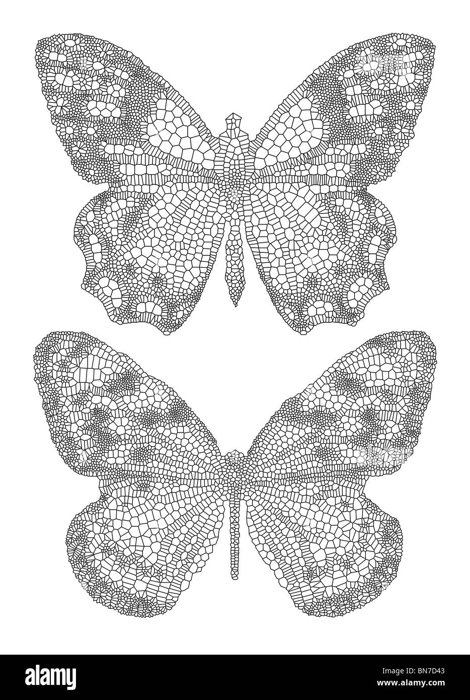 butterflies with texture Stock Photo - Alamy