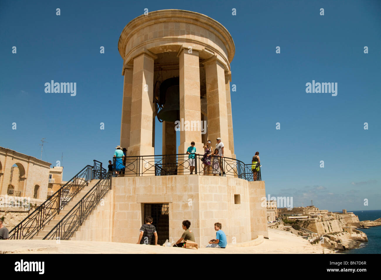Siege Bell Monument, Valletta, Malta Stock Photo - Alamy