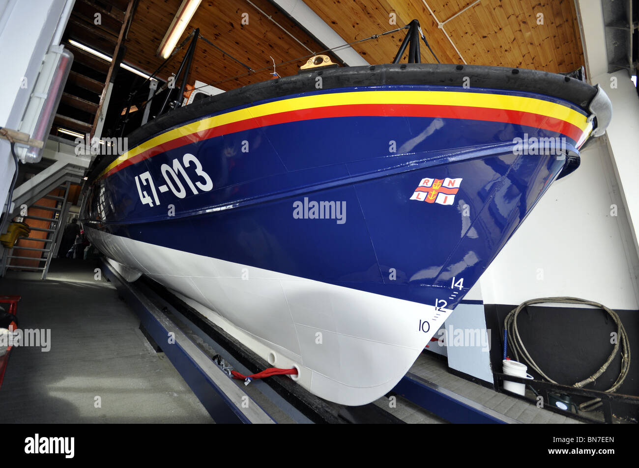 Moelfre Anglesey Lifeboat station Stock Photo - Alamy