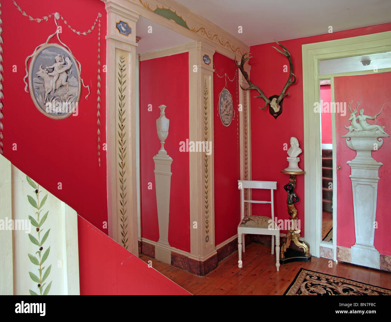 Loughcrew hall, Irish stately home Stock Photo - Alamy