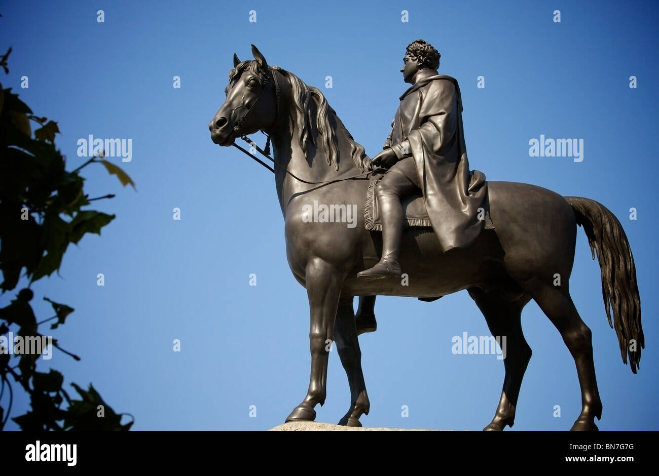 King George IV Statue, Trafalgar Square, London, England Stock Photo ...
