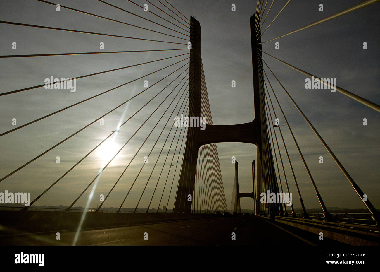 Vasco da Gama Bridge. Lisbon Stock Photo - Alamy