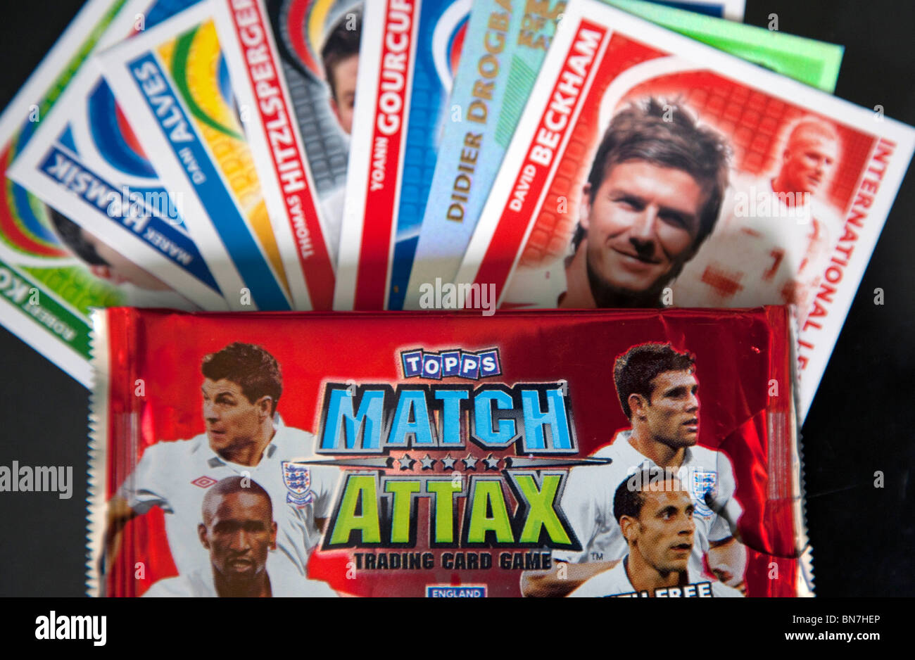 David beckham football cards hi-res stock photography and images - Alamy
